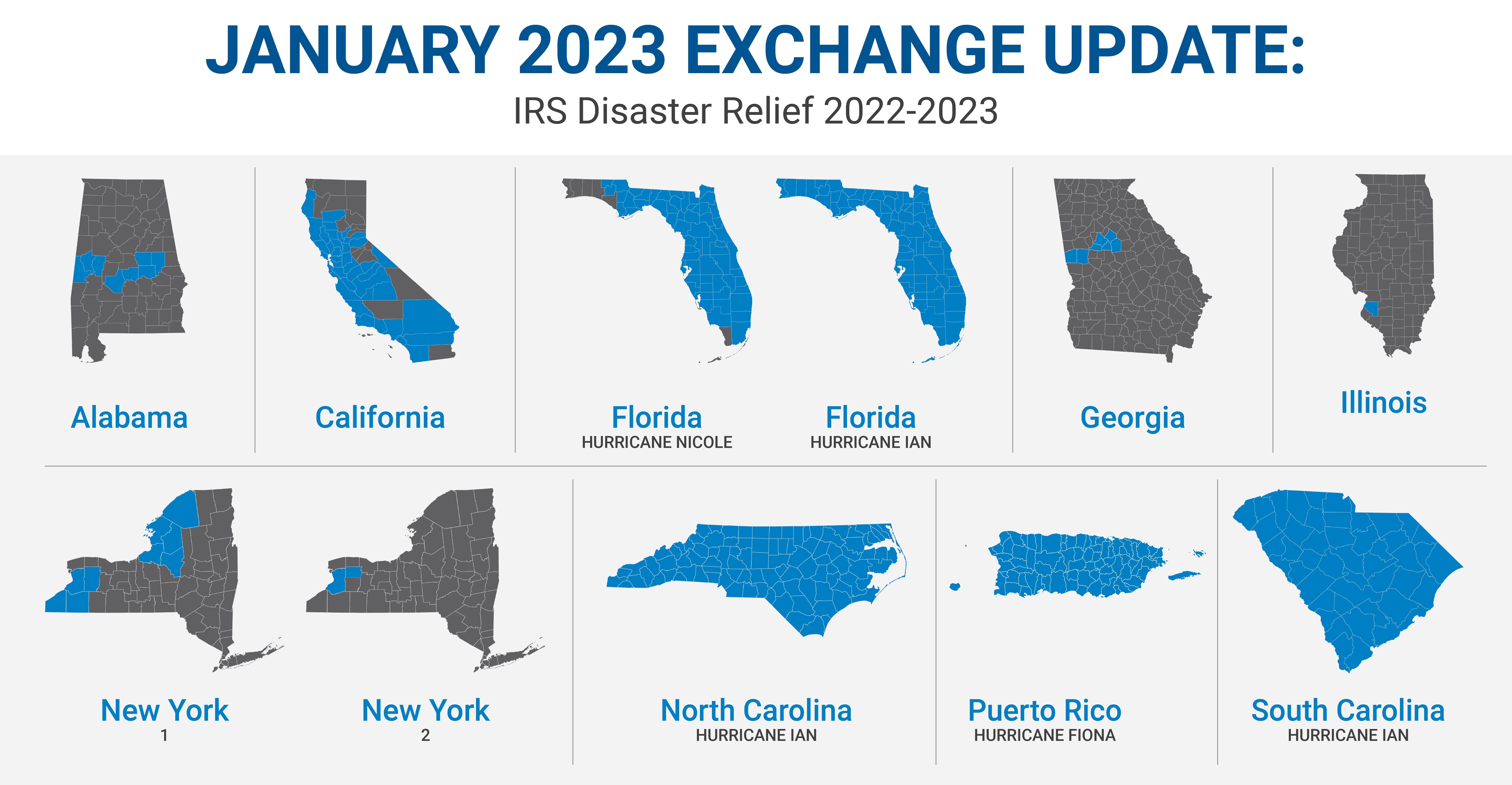 New Disaster Deadlines